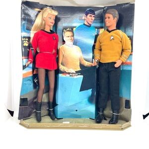 Mattel | Toys | Star Trek Barbie And Ken Doll 996 Anniversary | Poshmark